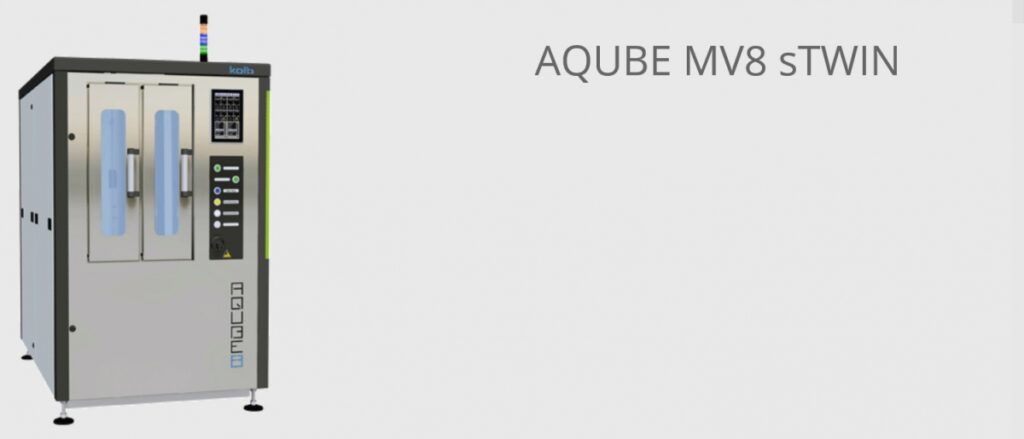 AQUBE® MV8 sTWIN - Parallel or sequential cleaning of two stencils - Smans